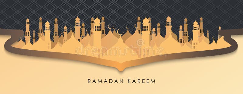 Cartel De Ramadan Kareem Nube Colorida Ramadan Celebration Banner