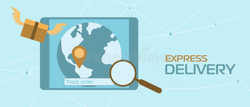 Banner of delivery stock vector. Illustration of packaging - 61673305