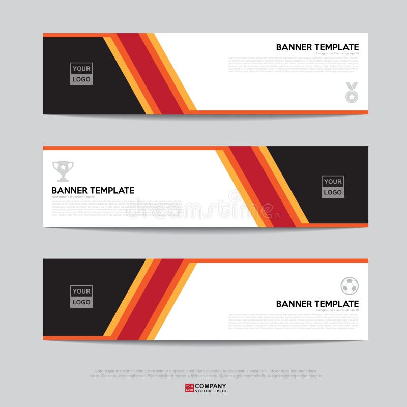 Banner Design for Business Presentation Stock Vector - Illustration of ...