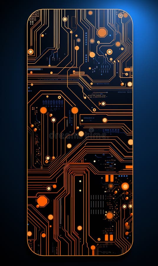 Banner Design Circuit Board Stock Illustration - Illustration of future ...