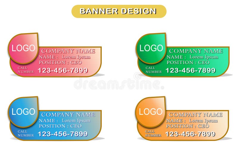 Banner Design Company Banner or Header Template Vector Stock Vector ...