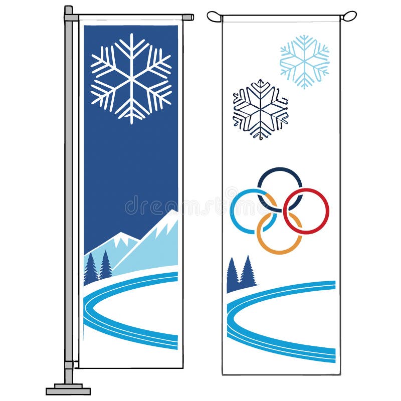 Banner Design with Empty Space for Text. Inpired by Beijing 2022 ...