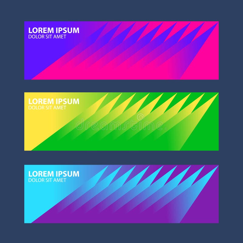 Banner Design with Gradient Colors.modern Template Design Stock ...