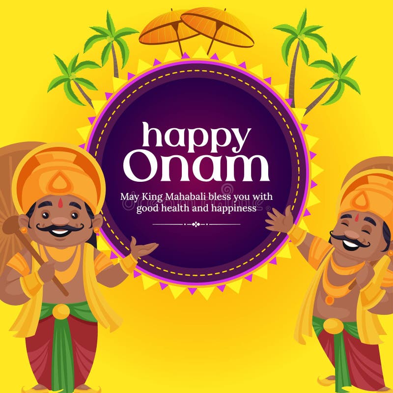 Banner Design of Happy Onam Stock Vector - Illustration of background ...