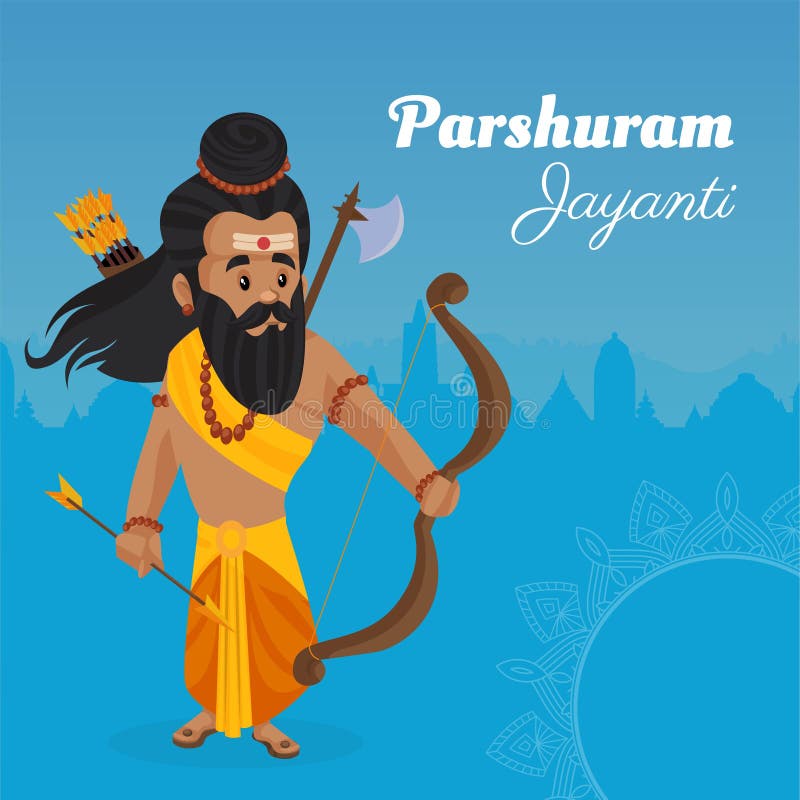 Banner Design of Happy Parshuram Jayanti Stock Vector - Illustration of ...