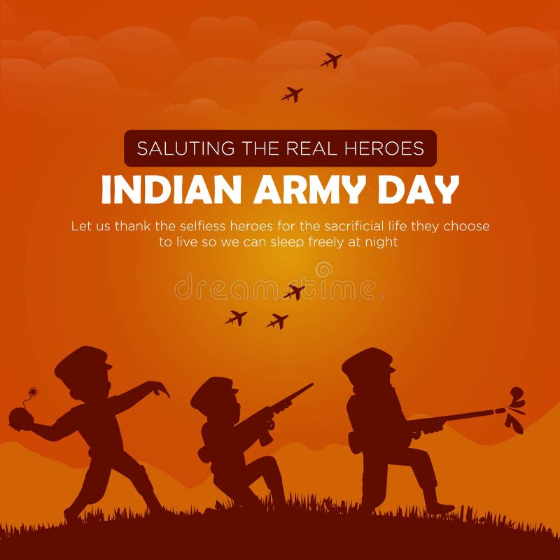 Banner Design of Indian Army Da Stock Vector - Illustration of happy ...