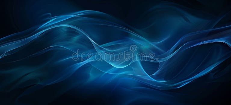 Banner Design with Light Blue Rays on a Dark Blue Background of Grainy ...