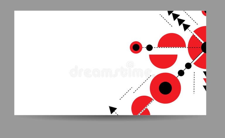 Banner Design Line Art Hi Tech Engineering Shapes Stock Vector ...