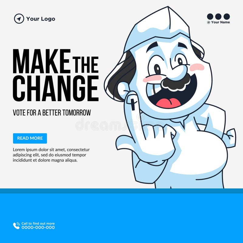 Banner Design of Make the Change Stock Vector - Illustration of meeting ...