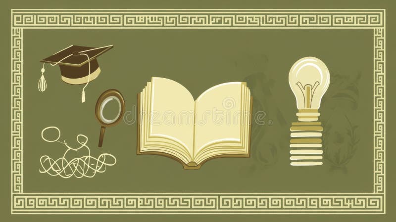 Education and Knowledge stock illustration. Illustration of concept ...