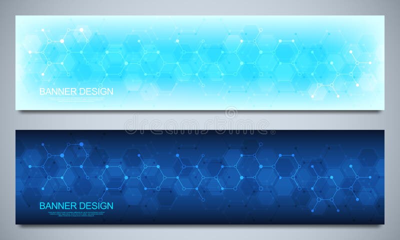 Science headers stock vector. Illustration of design - 14363597