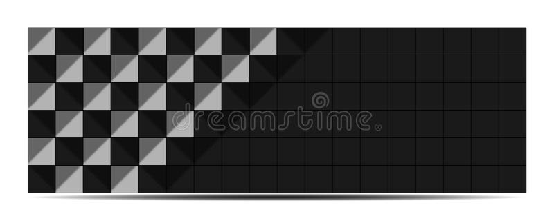 Banner Design in Tile Style Stock Vector - Illustration of banner ...