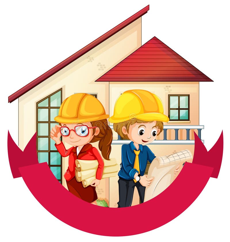 Banner Design Two Engineers House Stock Illustrations – 6 Banner Design ...