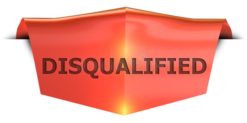 Disqualified stock illustration. Illustration of banned - 86680710