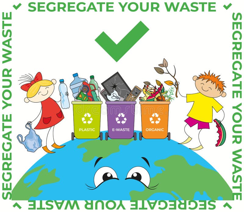 Banner with an Example of the Correct Sorting of Waste into Containers ...