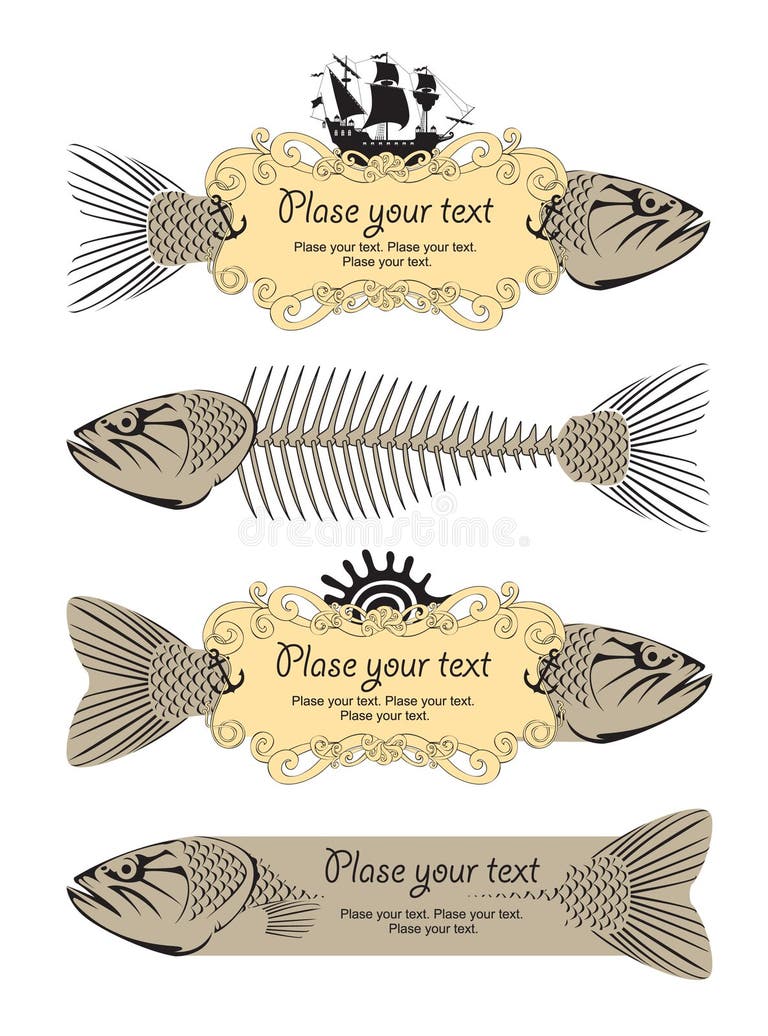 Fish Banner Pointer Stock Illustrations – 151 Fish Banner Pointer Stock ...