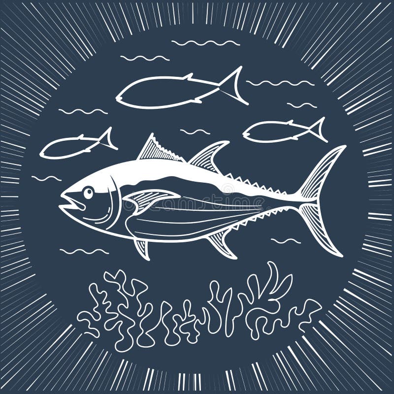 Banner for Fishing Linear Style Stock Illustration - Illustration of ...