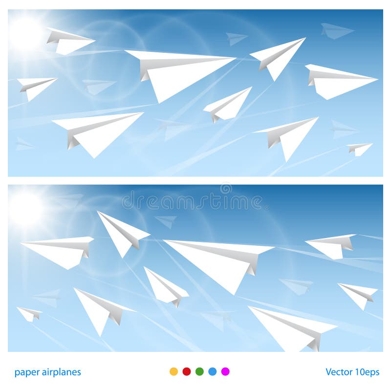 Banner flights stock vector. Illustration of banner, continuous - 49452932