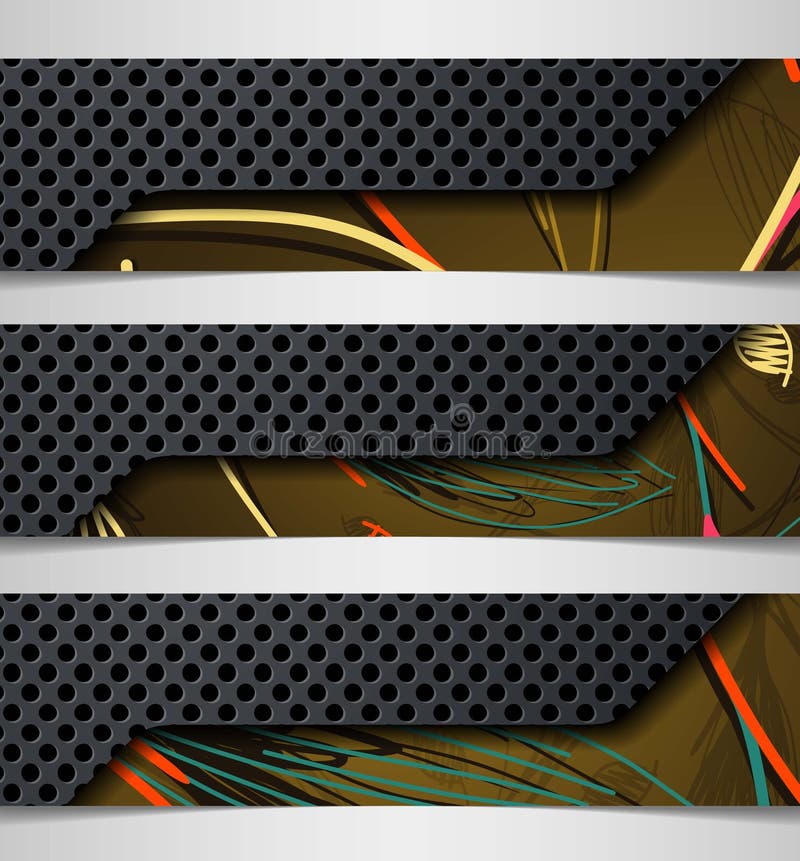 Banner with floral pattern stock vector. Illustration of flower - 37800547