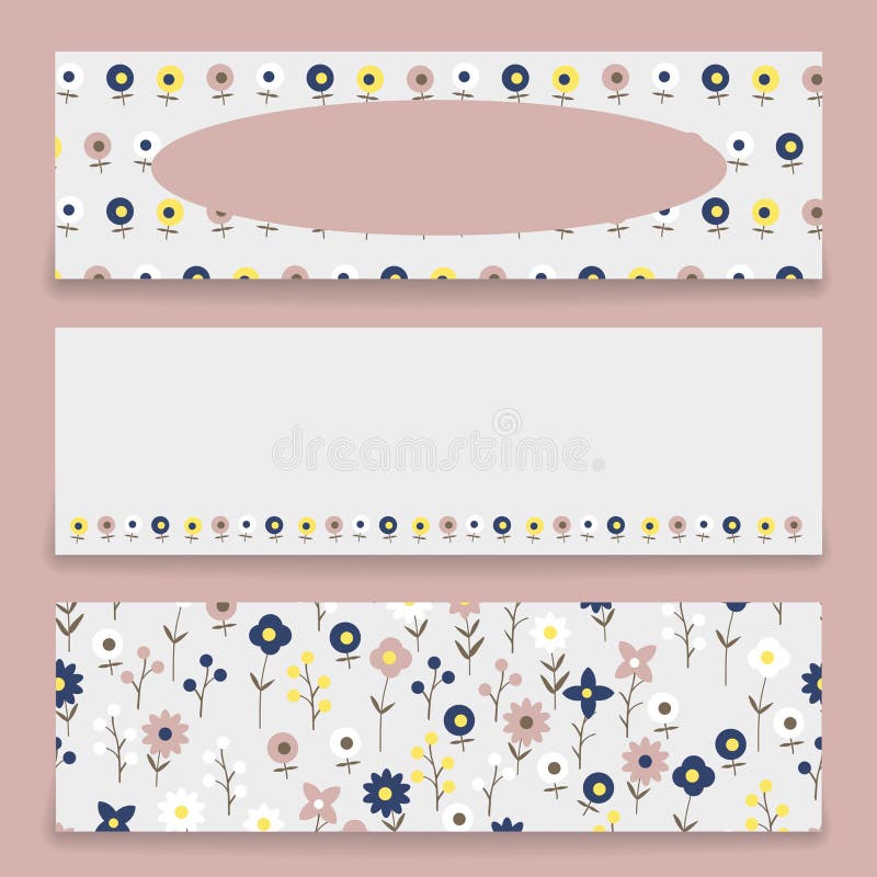 Banner floral pattern stock vector. Illustration of background - 87362612