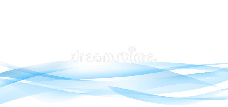 Banner of Flowing Waves on White Background. Copy Space Stock ...