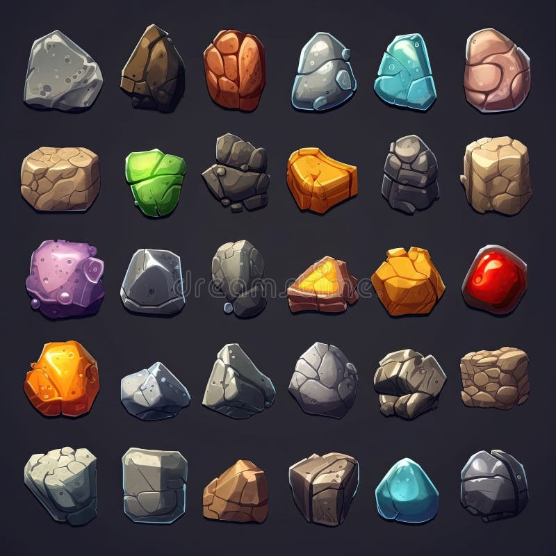 Banner Games Stone Rock Ai Generated Stock Image - Image of board ...