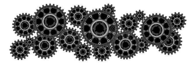 Banner of Gear Wheels or Cogs Stock Vector - Illustration of gears ...