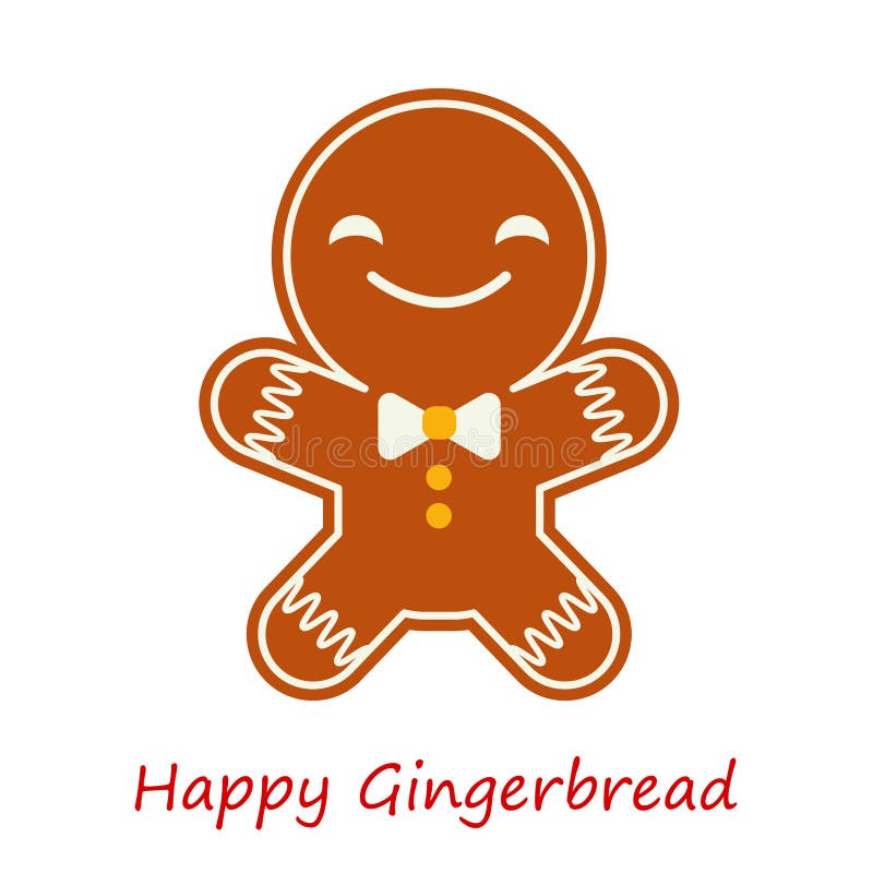 Banner Gingerbread Emotions. Cute Cartoon Gingerbread Stock ...