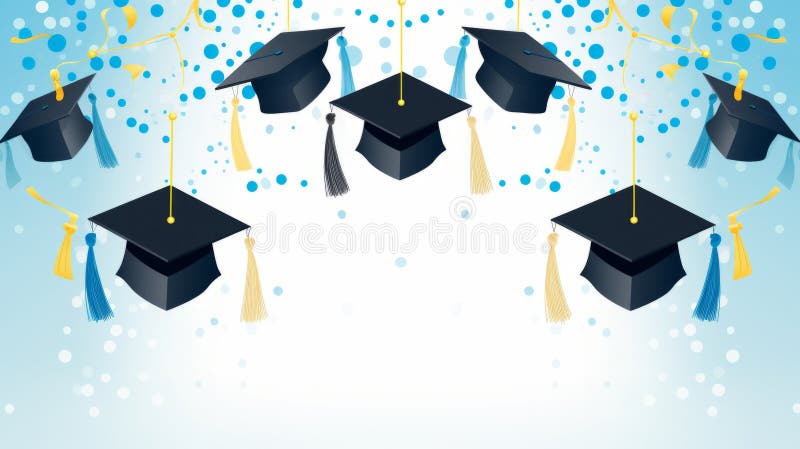 A Banner for a "graduation Celebration. Stock Illustration ...