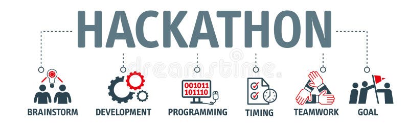Banner Hack Marathon Coding Event Stock Vector - Illustration of ...