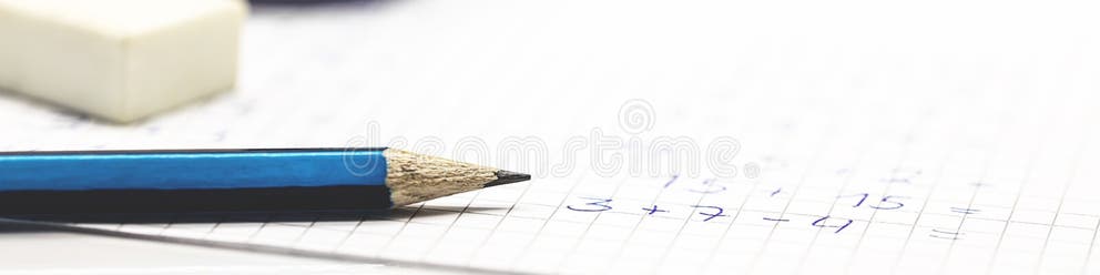 Banner or Header Concept Elementary School or Simple Mathematics Stock ...