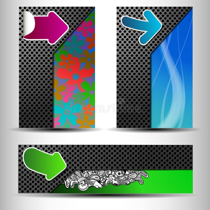 Banner or Header Designs stock vector. Illustration of blue - 253958590