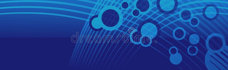 Banner Header Space Bubbles Blue Stock Illustration - Illustration of ...