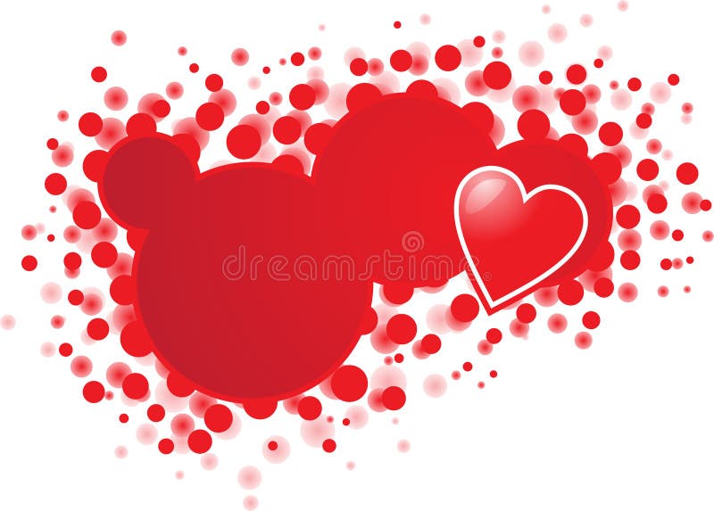Banner with heart stock vector. Illustration of decor - 4942230