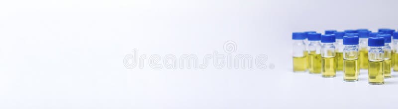 Banner with HPLC Vials with Urine Sample for HPLC Analysis in the ...