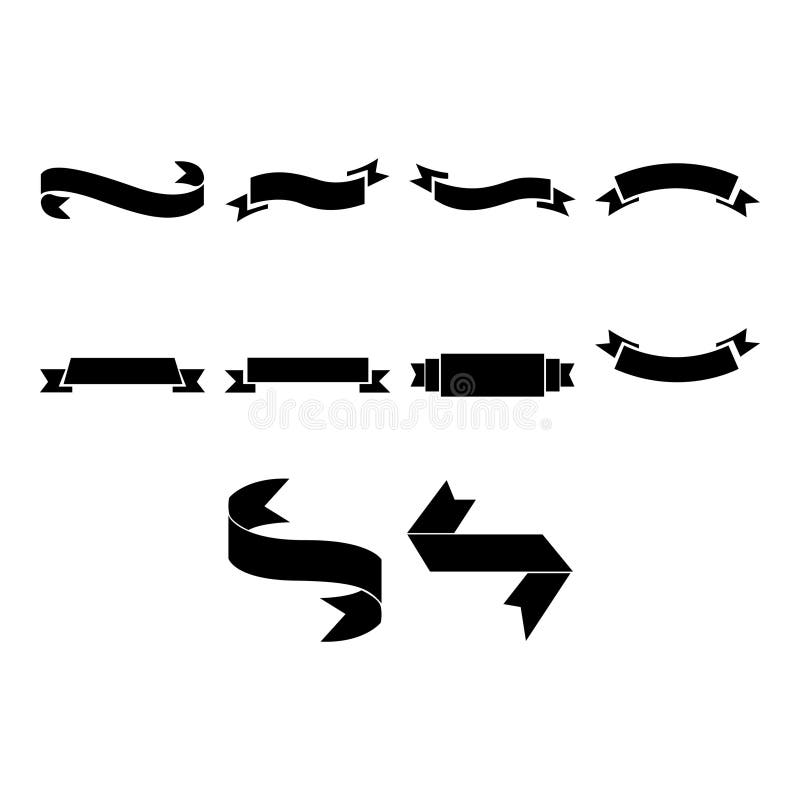 Banner icon set stock vector. Illustration of flat, cartoon - 277708762