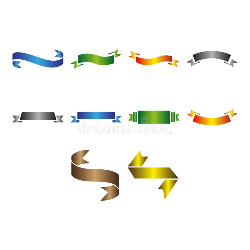 Banner icon set stock vector. Illustration of cartoon - 277709146