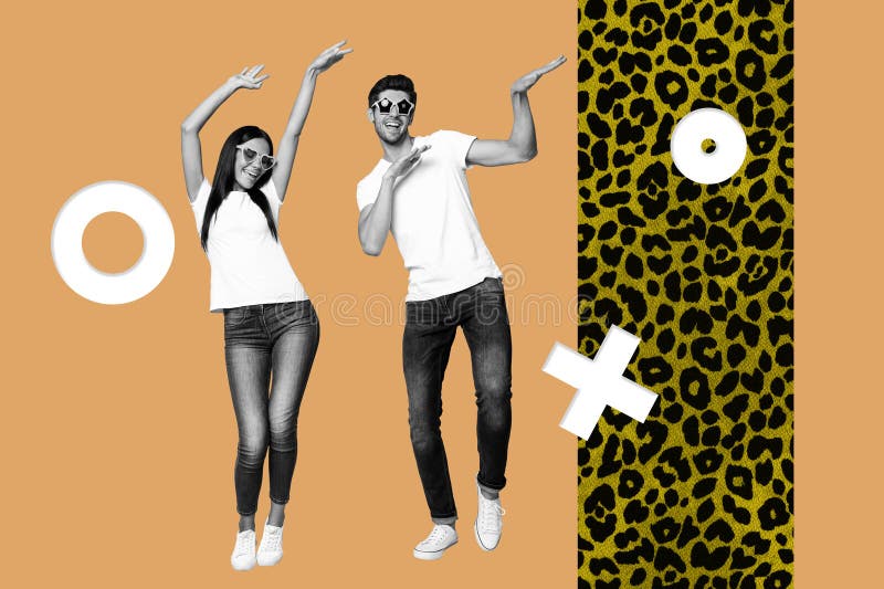 Banner Image Collage of Person with 3d Render Objects Over Orange Color ...