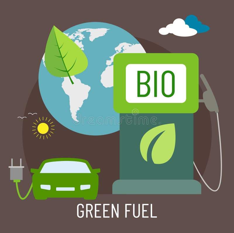Banner with the Image of the Eco-machine and the Planet Earth. Vector ...