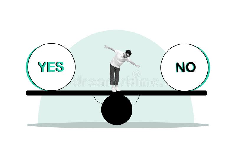 Banner Image Retro Minimal Collage of Minded Guy Standing Swinging ...