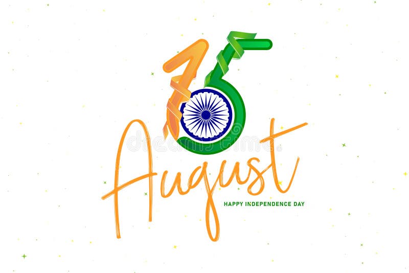 Banner India Independence Day. 15 Th of August Stock Vector ...