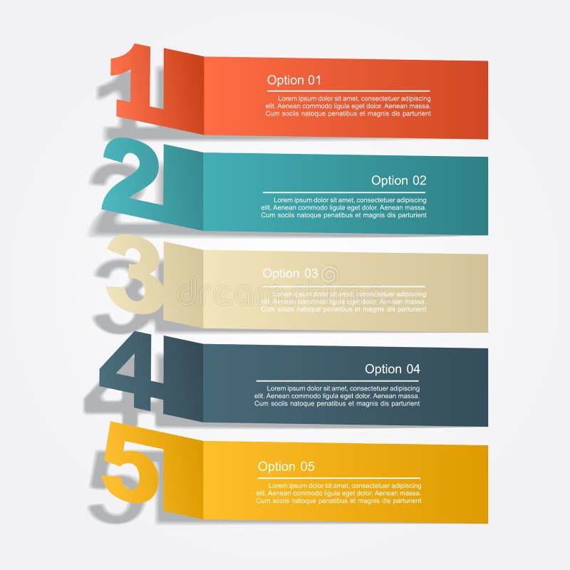 Banner Infographic Design Template. Vector Stock Vector - Illustration ...