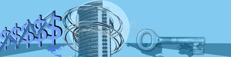 Banner: the Key To Success stock illustration. Illustration of ...