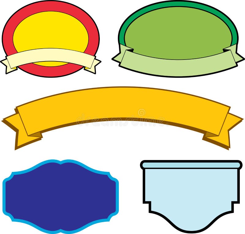 Banner label stock vector. Illustration of badge, isolated - 45755623