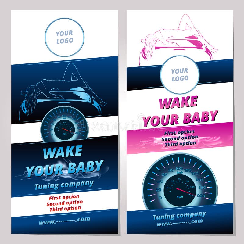 Banner or Leaflet for Tuning Cars Company Stock Vector - Illustration ...