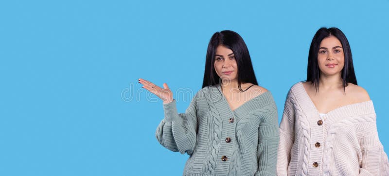 Banner, Long Format. Women Thinking about Advantages and Disadvantages ...