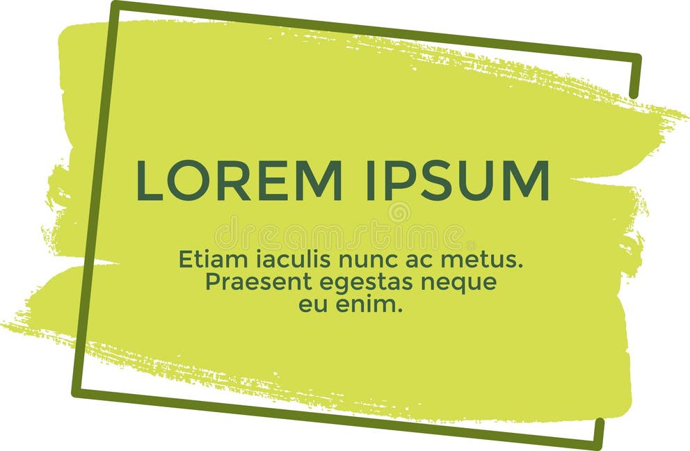 Banner Lorem Ipsum, Yellow Color Stock Vector - Illustration of ipsum ...
