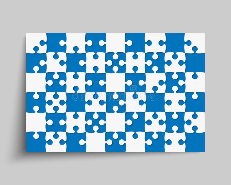 Banner Made Pieces Puzzle Jigsaw Vector Banner Stock Vector ...