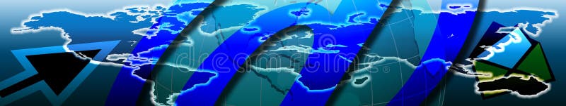 World map banner stock vector. Illustration of round, background - 2382783