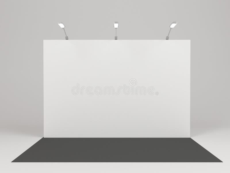 Banner 3x2 Meters. 3d Render. Blank Template for Your Design. Stock ...